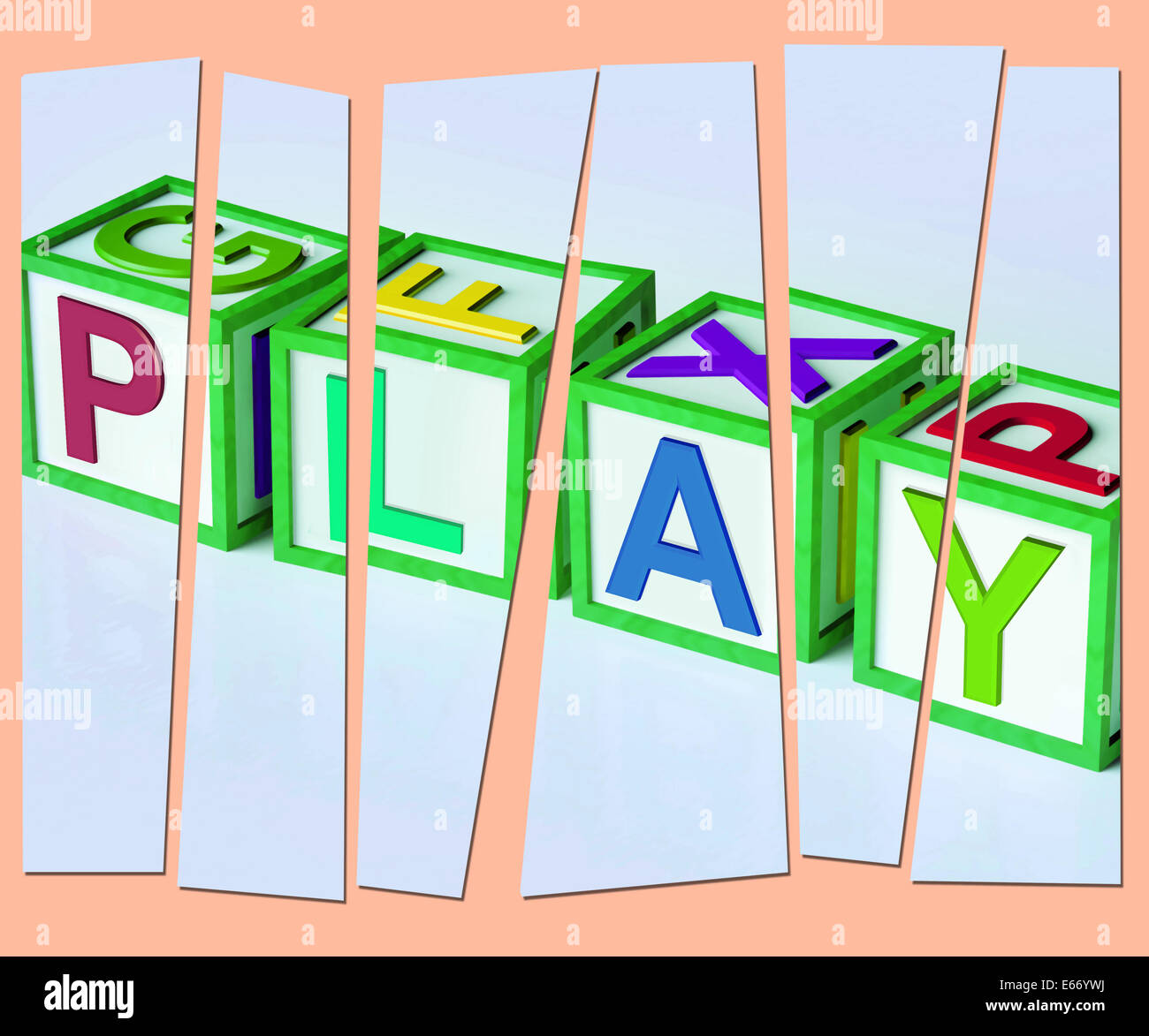 Play Letters Showing Fun Enjoyment And Games Stock Photo - Alamy