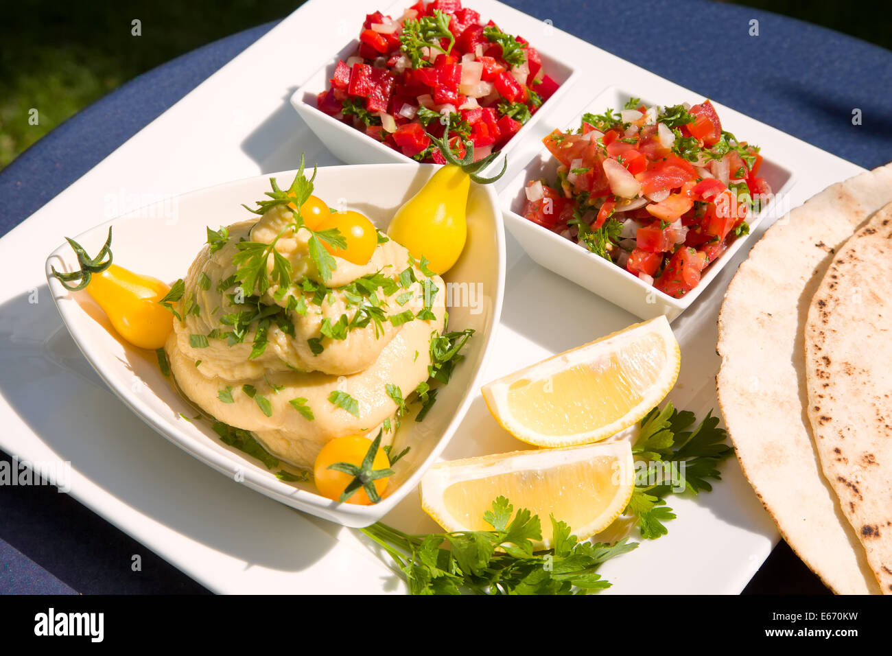 Traditional hummus hi-res stock photography and images - Alamy