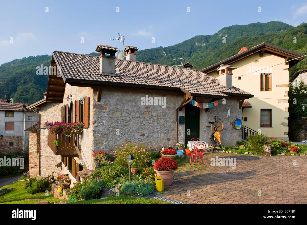 Italy, Veneto, Recoaro Terme, Contrada Benetti Stock Photo - Alamy