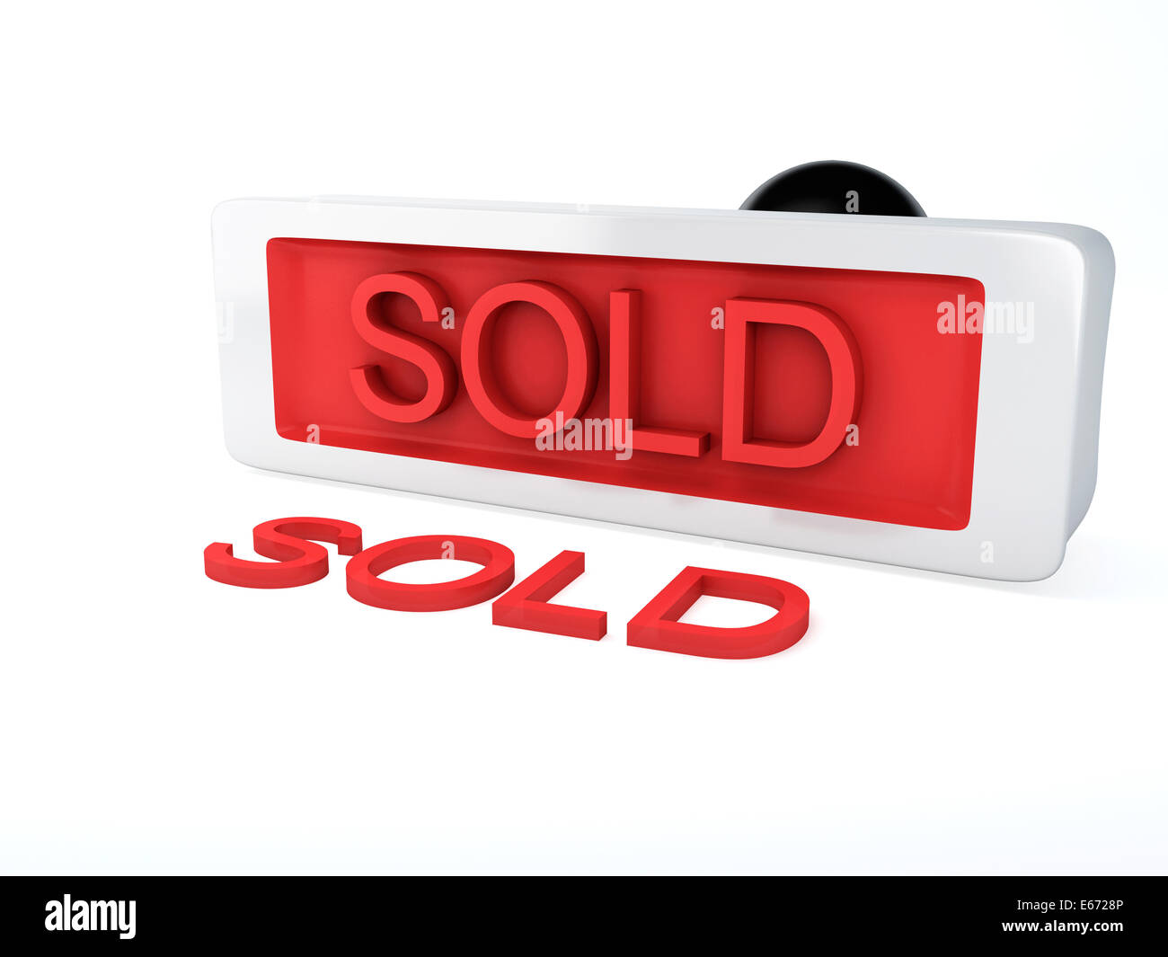 Sold 3d Cut Out Stock Images & Pictures - Alamy