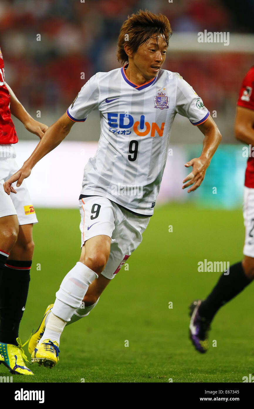 Saitama Studium 2002, Saitama, Japan. 16th Aug, 2014. Naoki Ishihara (Sanfrecce), AUGUST 16 ...