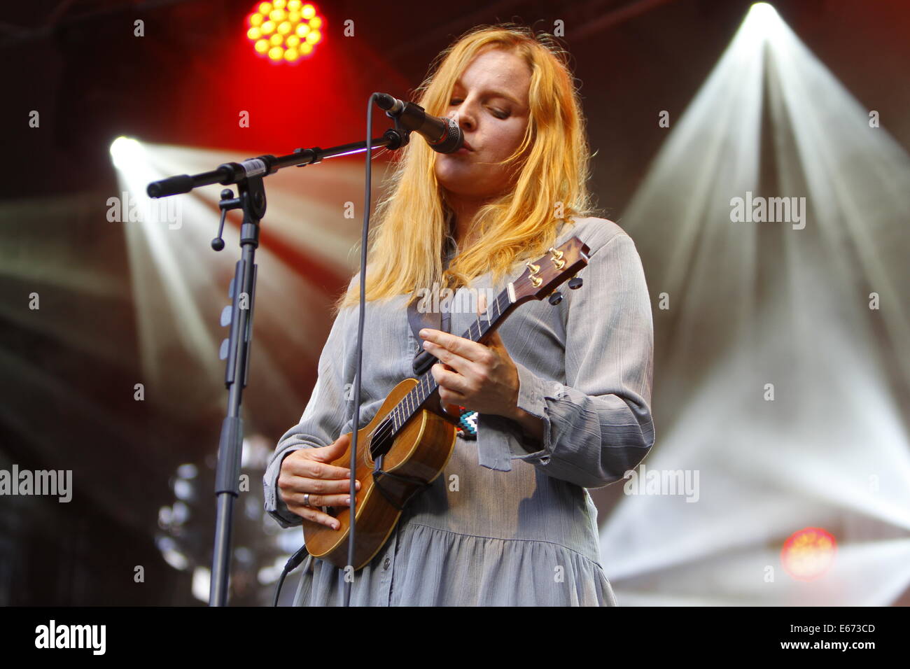 Worms, Germany. 16th August 2014. German singer Judith Holofernes is ...