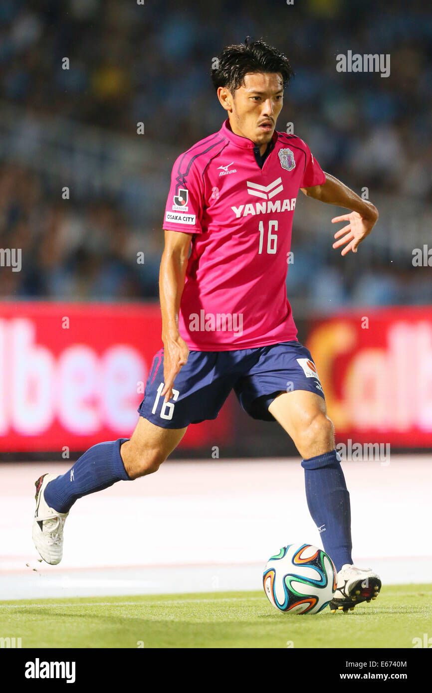 Kawasaki Todoroki Stadium, Kanagawa, Japan. 16th Aug, 2014. Jun Ando (Cerezo), AUGUST 16, 2014 ...