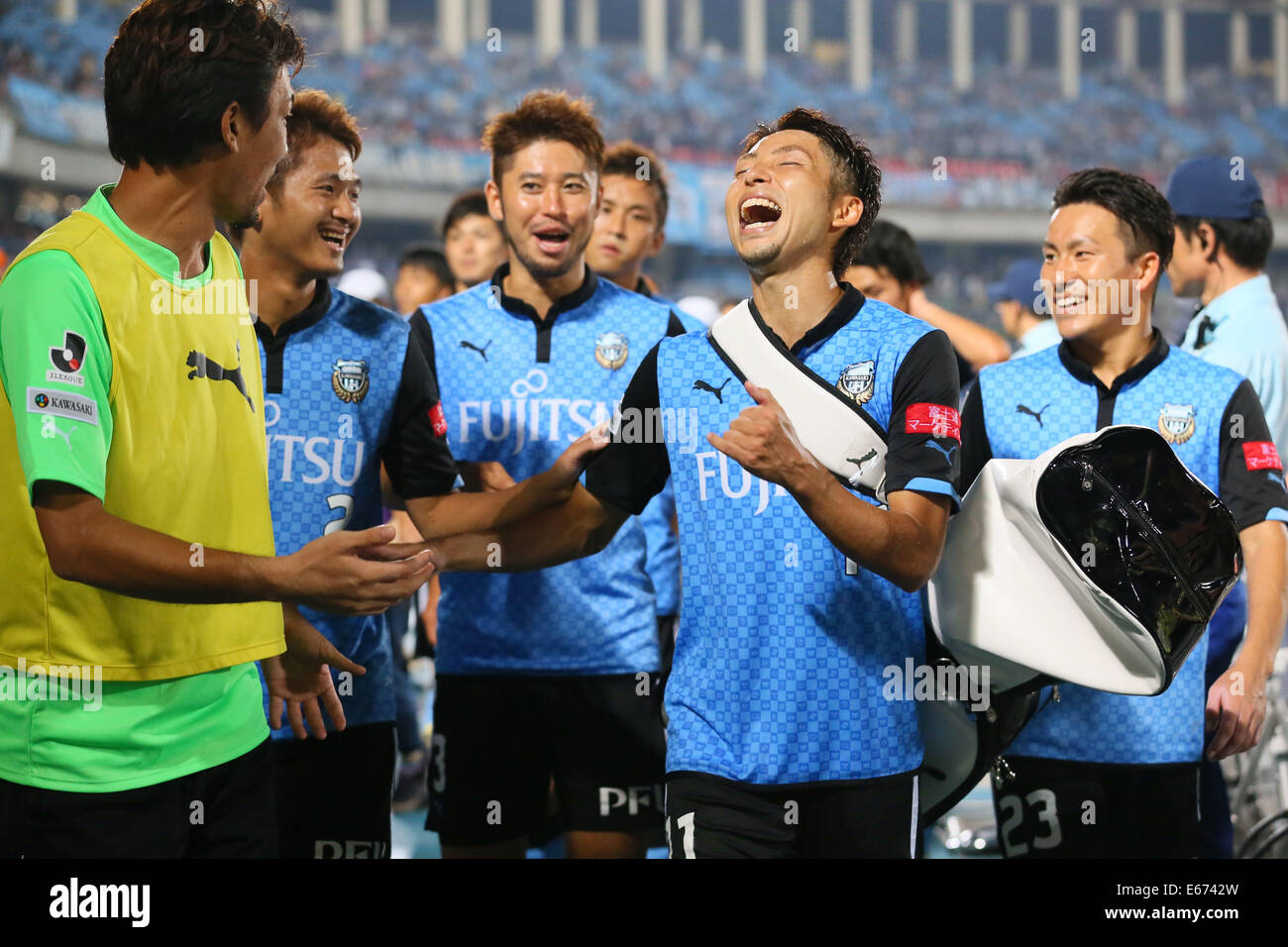 Kawasaki Todoroki Stadium, Kanagawa, Japan. 16th Aug, 2014. Kawasaki ...