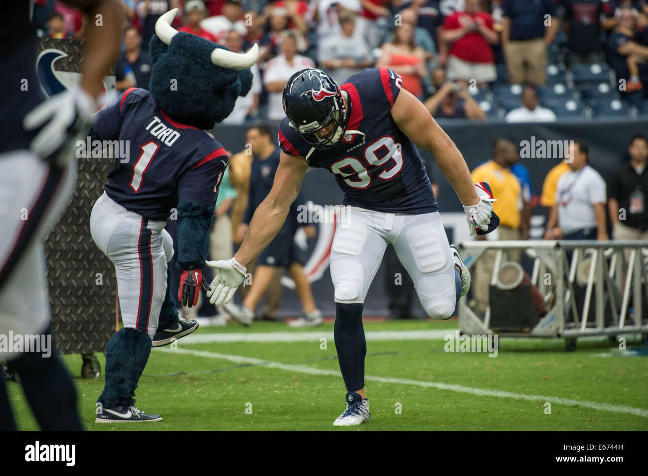 Houston, Texas, USA. 16th Aug, 2014. Houston Texans defensive end J.J ...