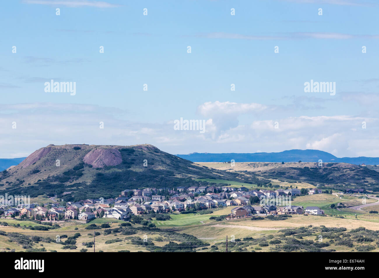 Typical American suburban community with model homes Stock Photo - Alamy