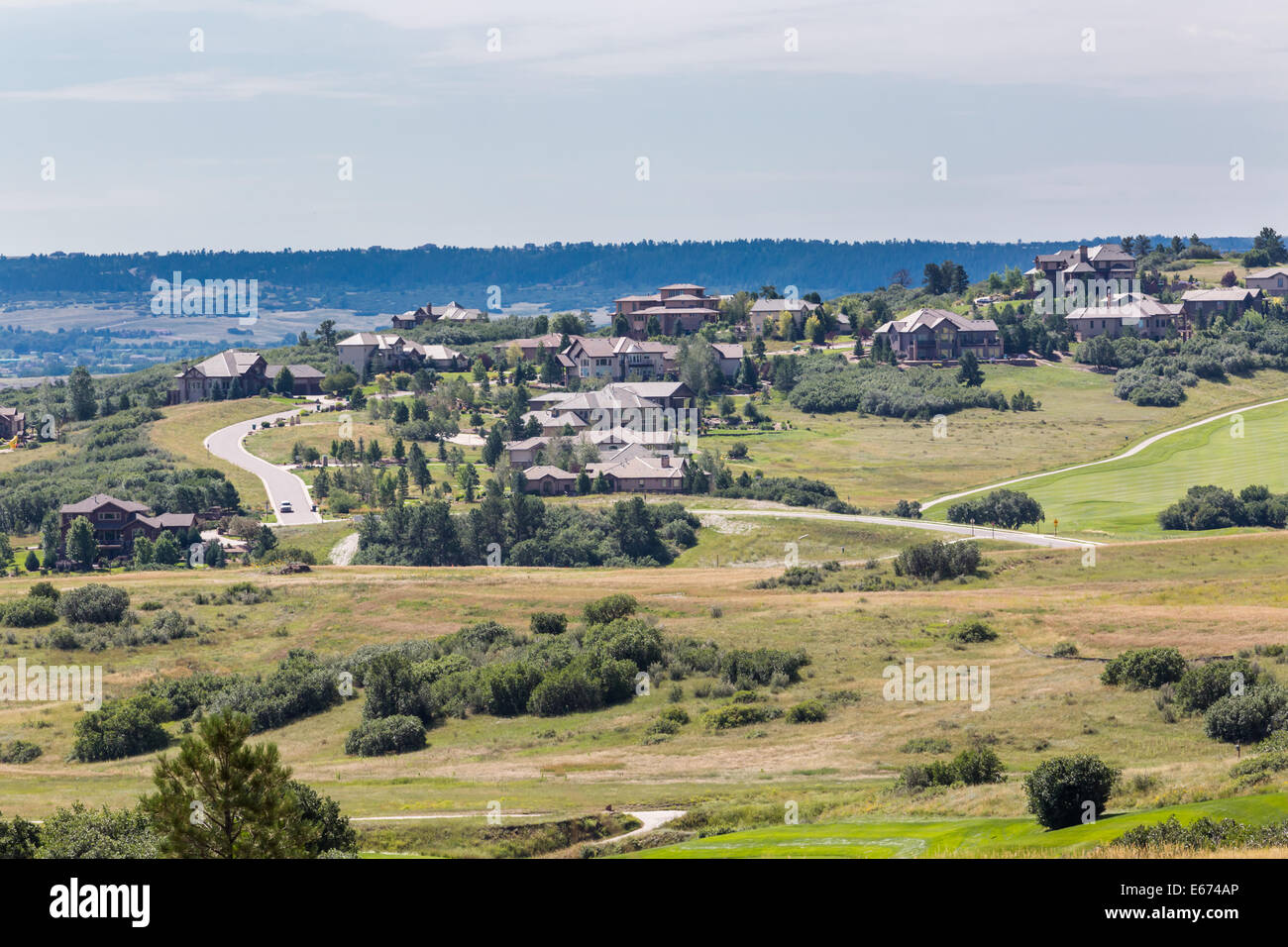 Typical American suburban community with model homes Stock Photo - Alamy