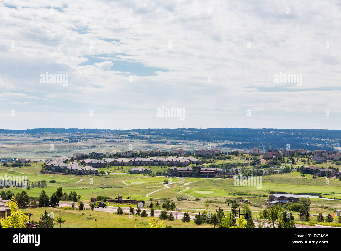 Typical American suburban community with model homes Stock Photo - Alamy