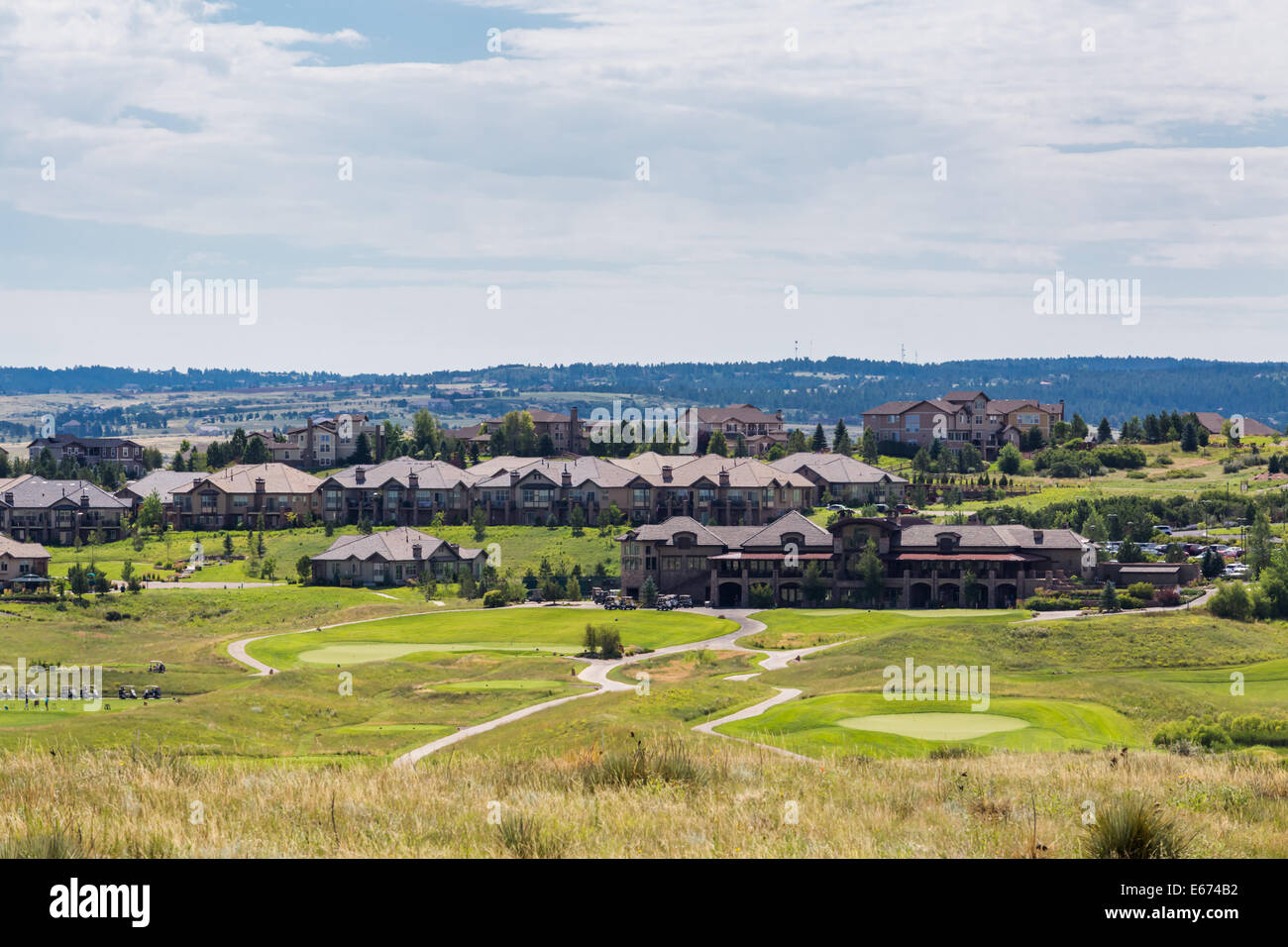 Typical American suburban community with model homes Stock Photo - Alamy