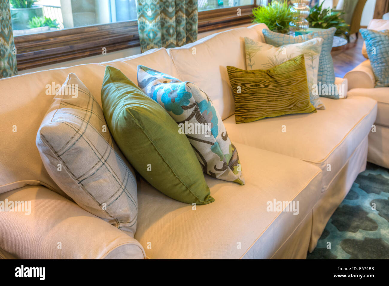 Luxury interior of typical American suburban house Stock Photo - Alamy