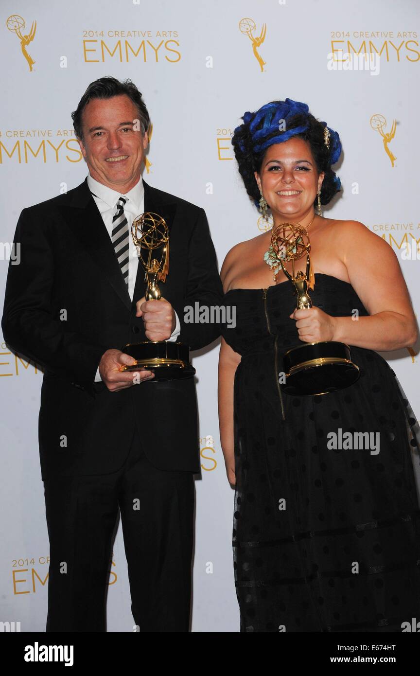 Los Angeles, CA, USA. 16th Aug, 2014. Derek McLane, Gloria Lamb in the ...
