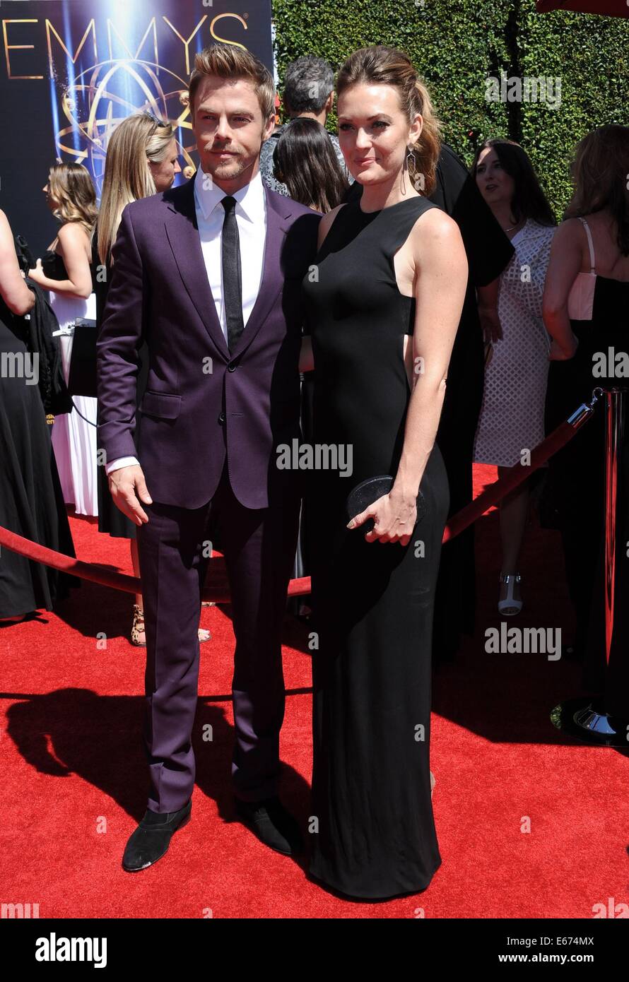 Los Angeles, CA, USA. 16th Aug, 2014. Derek Hough, Amy Purdy at ...