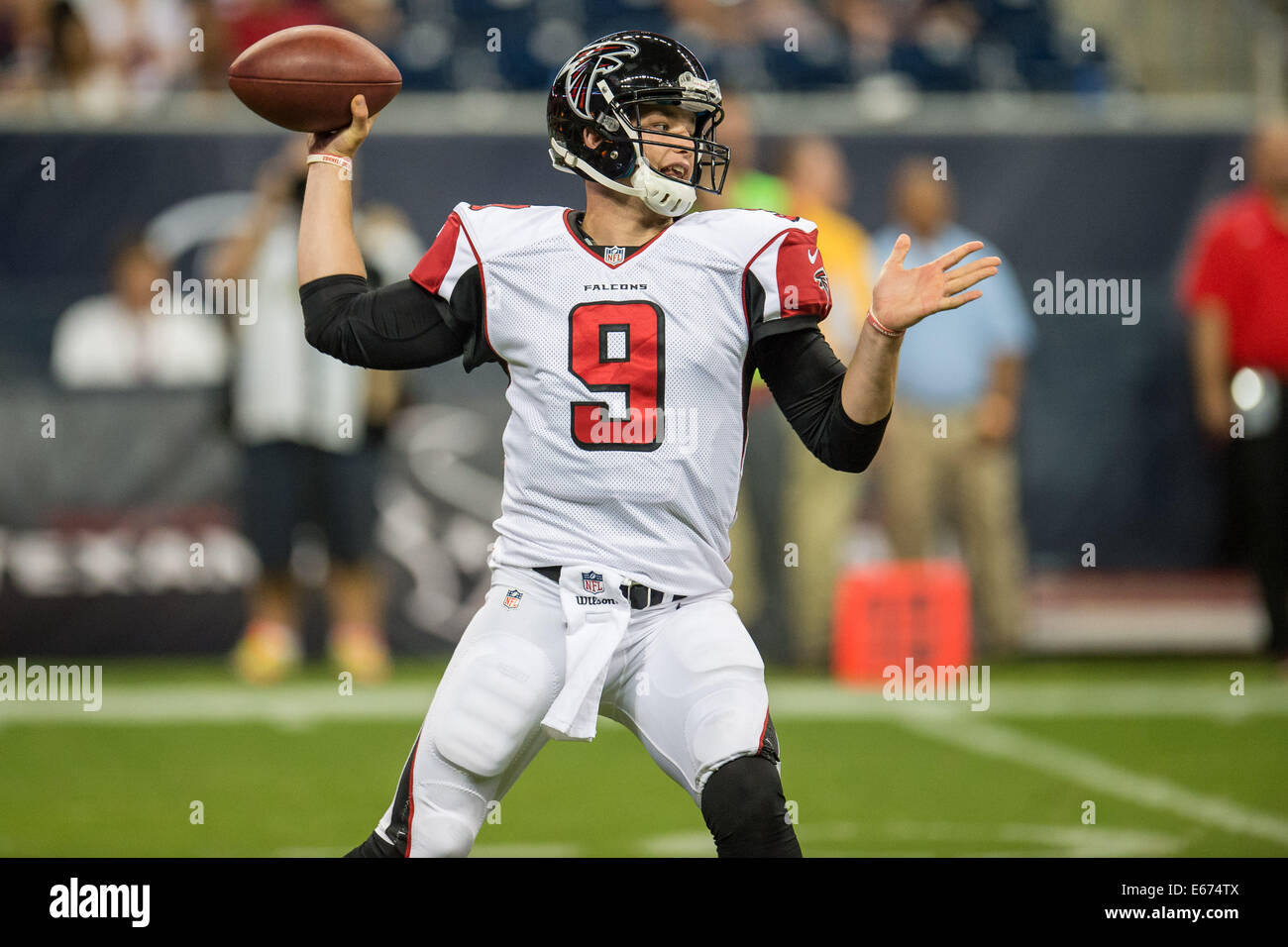 Houston, Texas, USA. 16th Aug, 2014. Atlanta Falcons quarterback Jeff ...