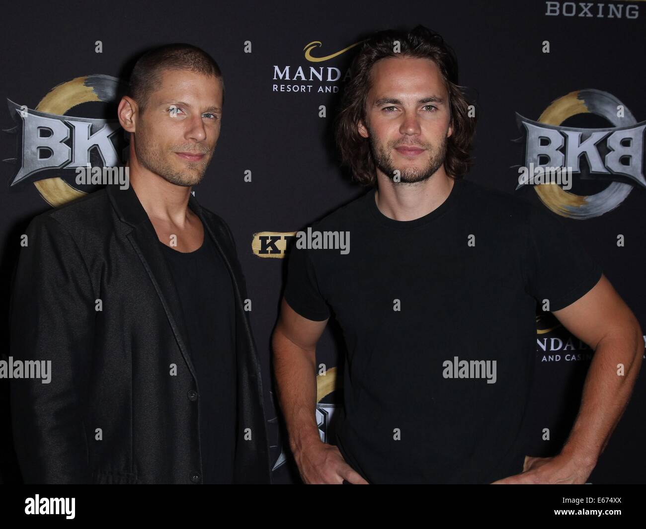 Las Vegas, NV, USA. 16th Aug, 2014. Matt Lauria, Taylor Kitsch at ...