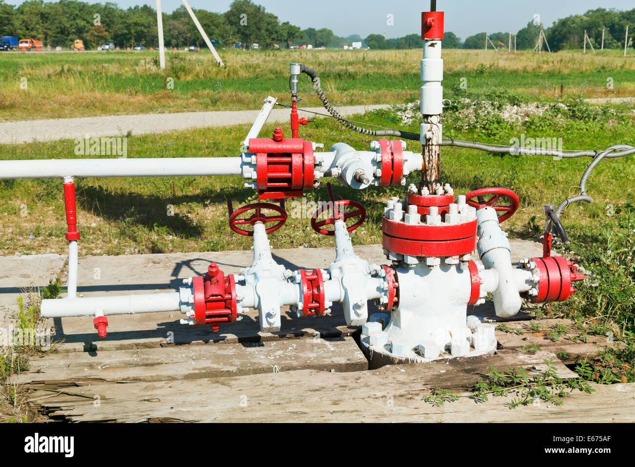 pipeline of oil pump in foothills of Caucasus mountain Stock Photo - Alamy