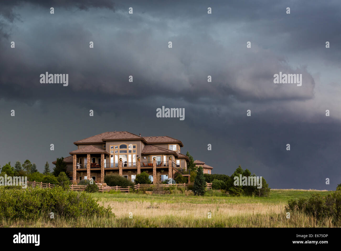 Typical American suburban community with model homes Stock Photo - Alamy