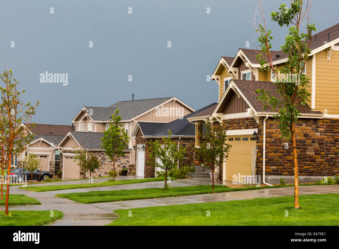 American suburban houses, living room hi-res stock photography and ...