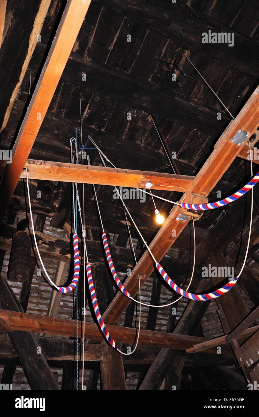Church Bell Ropes Ringing High Resolution Stock Photography and Images ...