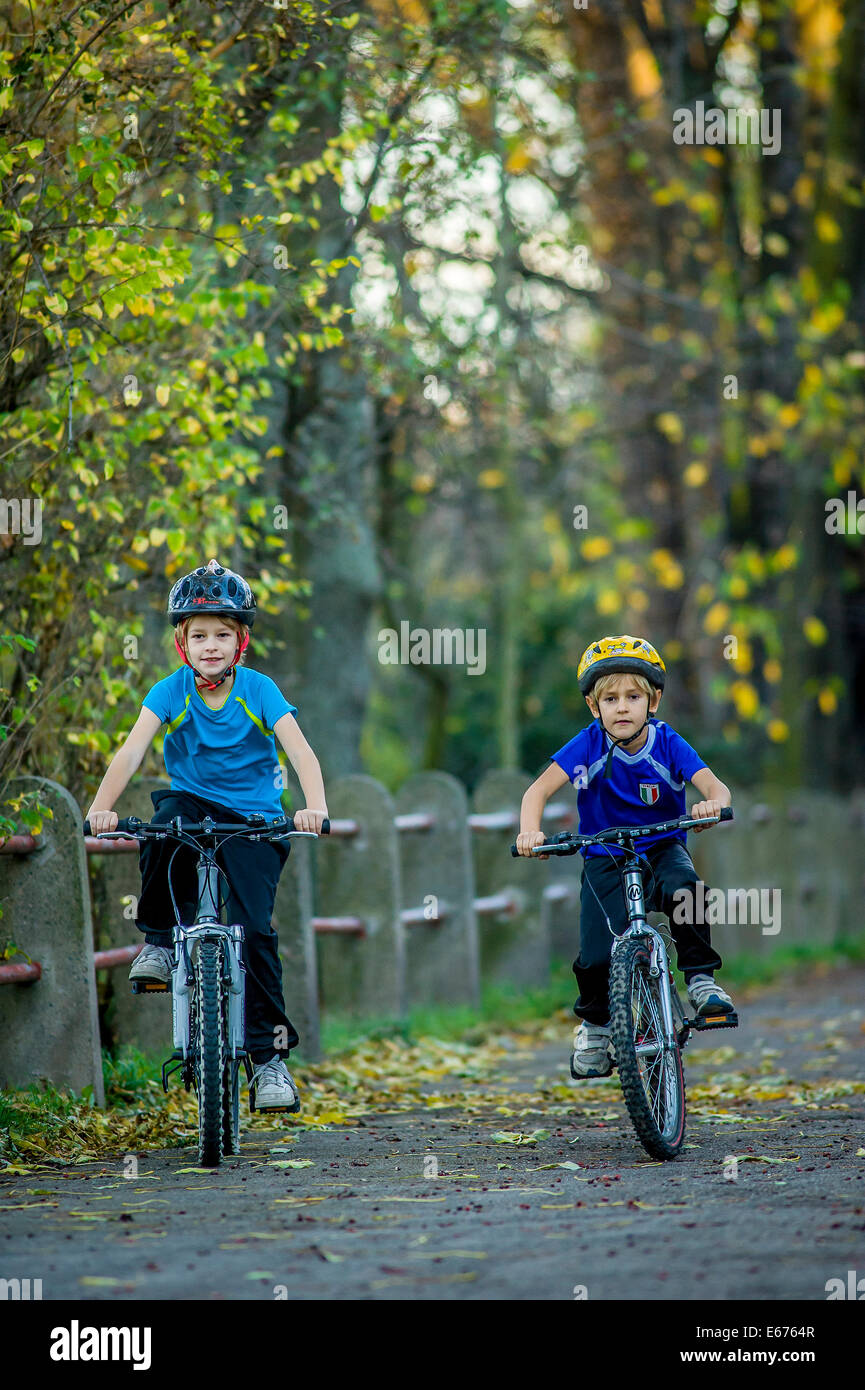 young biker brothers Stock Photo - Alamy