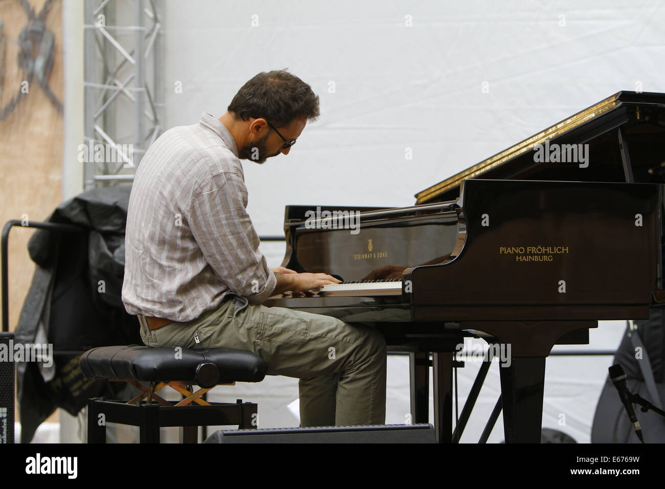 Worms, Germany. 16th August 2014. Pianist Alberto Tacchini from the ...