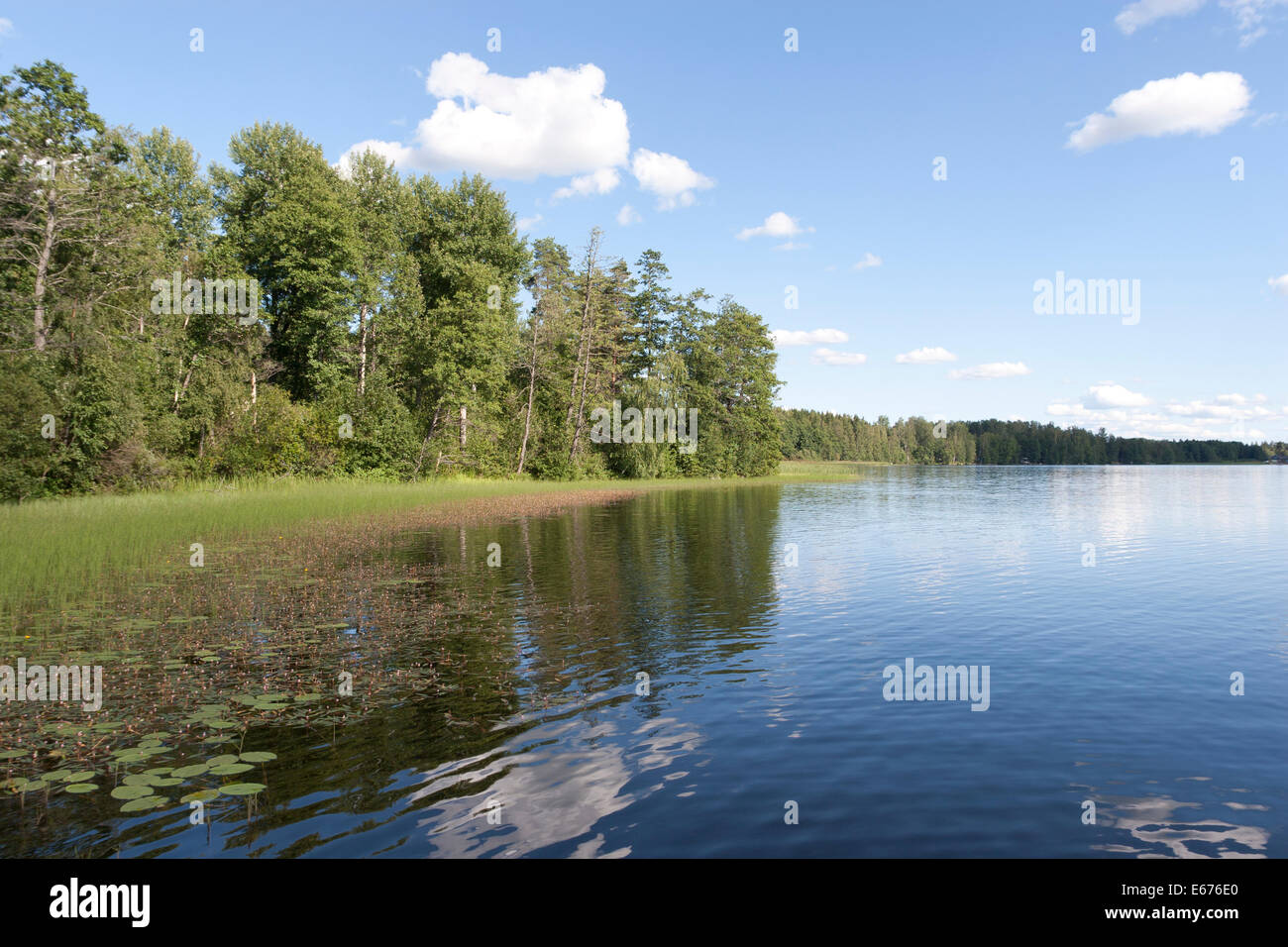 Finnish Lake, Finland Stock Photo - Alamy