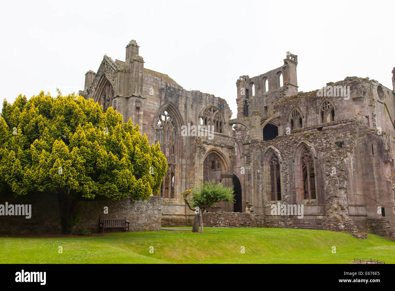 Ruins of an old monastery in Scotland Stock Photo - Alamy