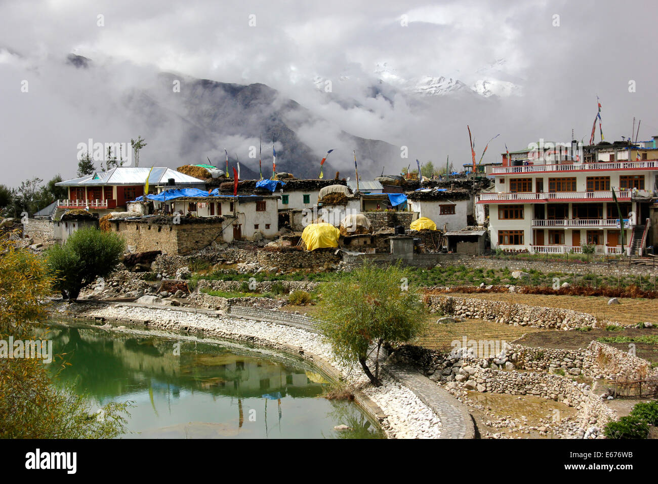 Holy Lake of Nako Village Stock Photo - Alamy
