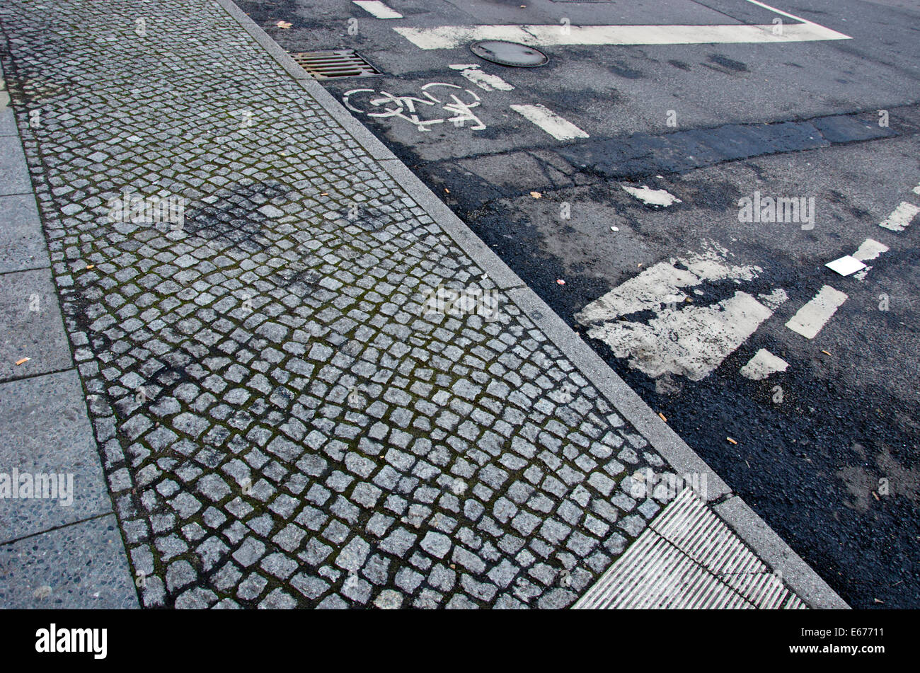urban street pavement and asphalt architecture background Stock Photo ...