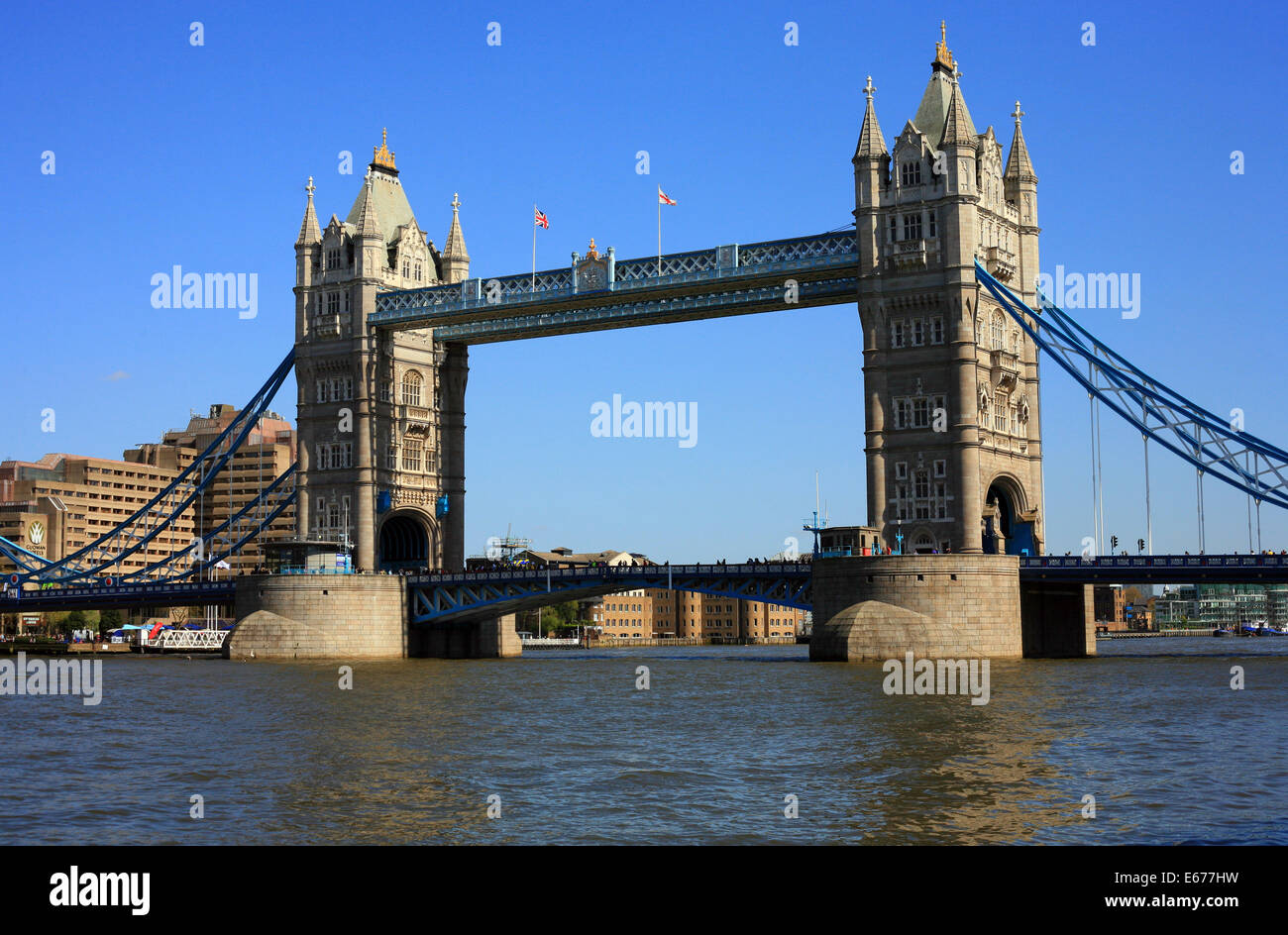 Tower bridge from Shad Thames, London, England Stock Photo - Alamy