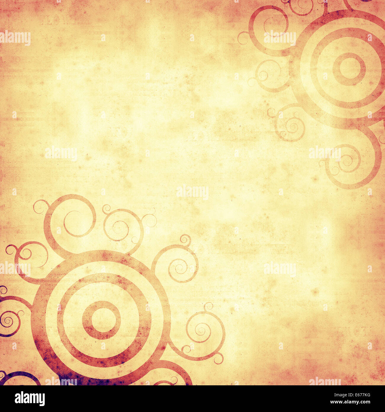 textured old paper background with funky design Stock Photo - Alamy