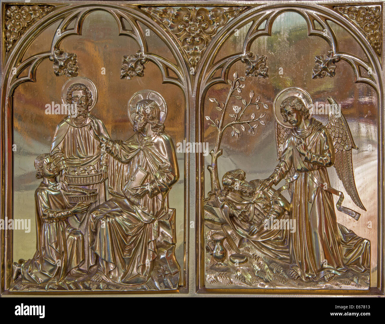 Jesus miracle relief hi-res stock photography and images - Alamy