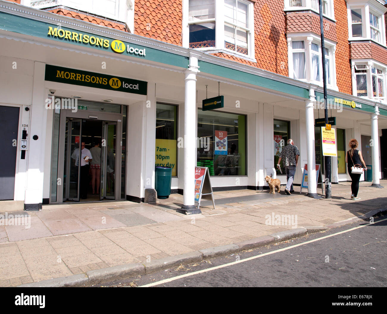 Morrisons Local Store, Marlborough, Wiltshire Stock Photo - Alamy