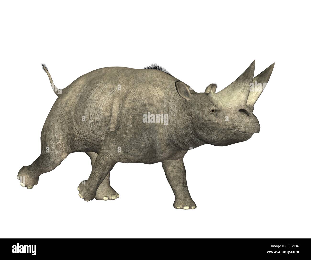 Dinosaurier Arsinoitherium / dinosaur Arsinoitherium Stock Photo - Alamy