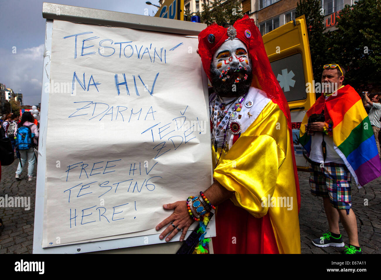 Free HIV testing here Festival LGBT community, Prague, Czech Republic ...