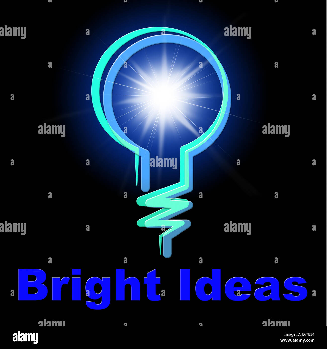 Light Bulb Meaning Lamp Bright And Idea Stock Photo - Alamy