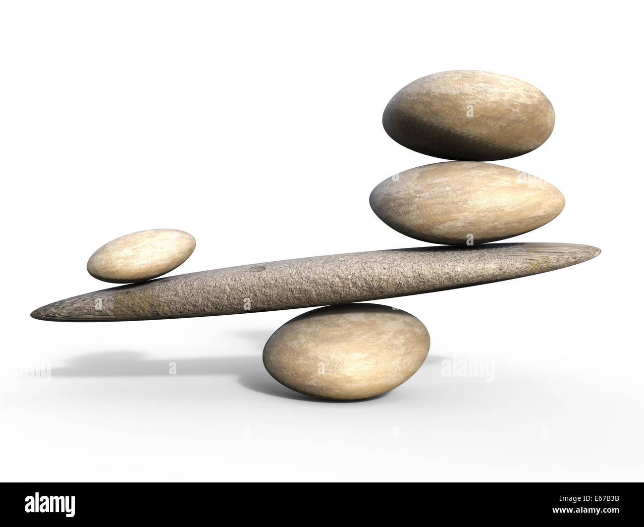 Spa Stones Meaning Equal Value And Balancing Stock Photo - Alamy