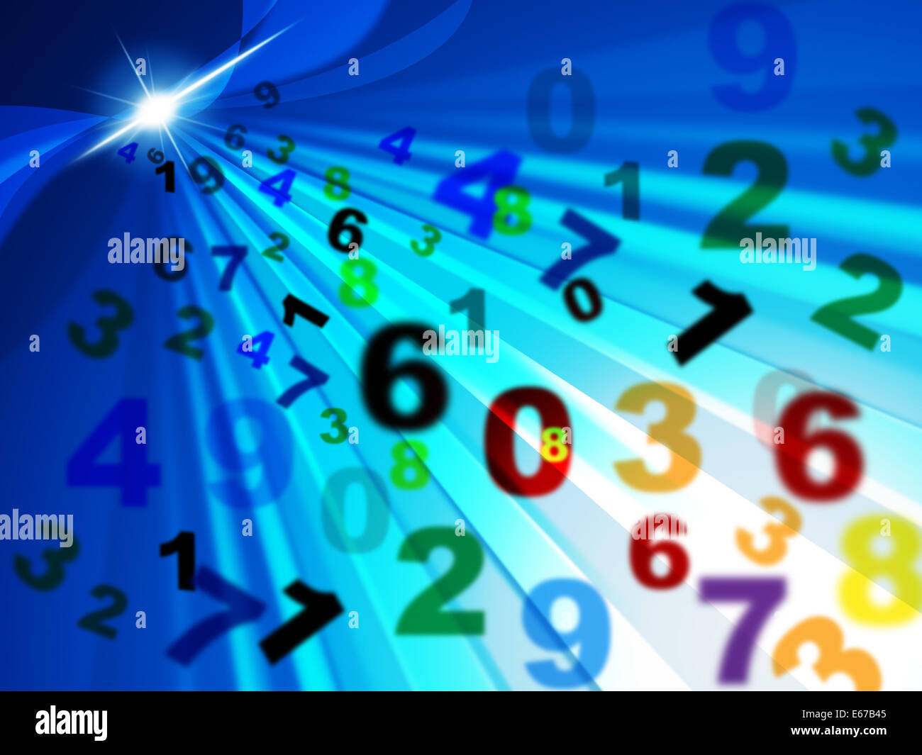 Numbers Background Representing Learn Training And Studying Stock Photo ...