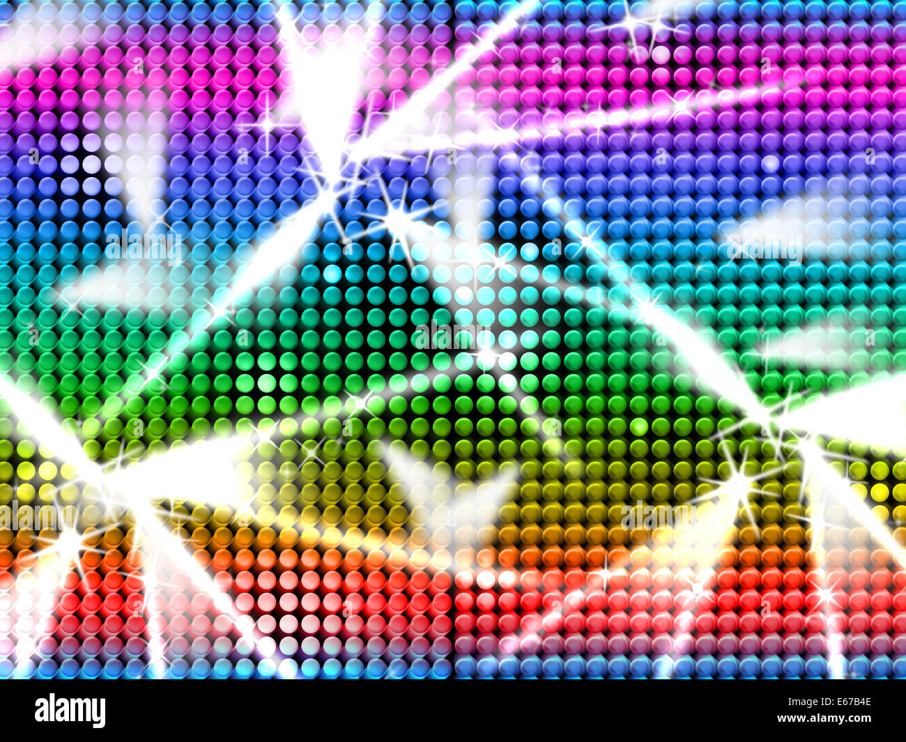 Spotlight Color Showing Spectrum Floodlight And Multicolored Stock ...