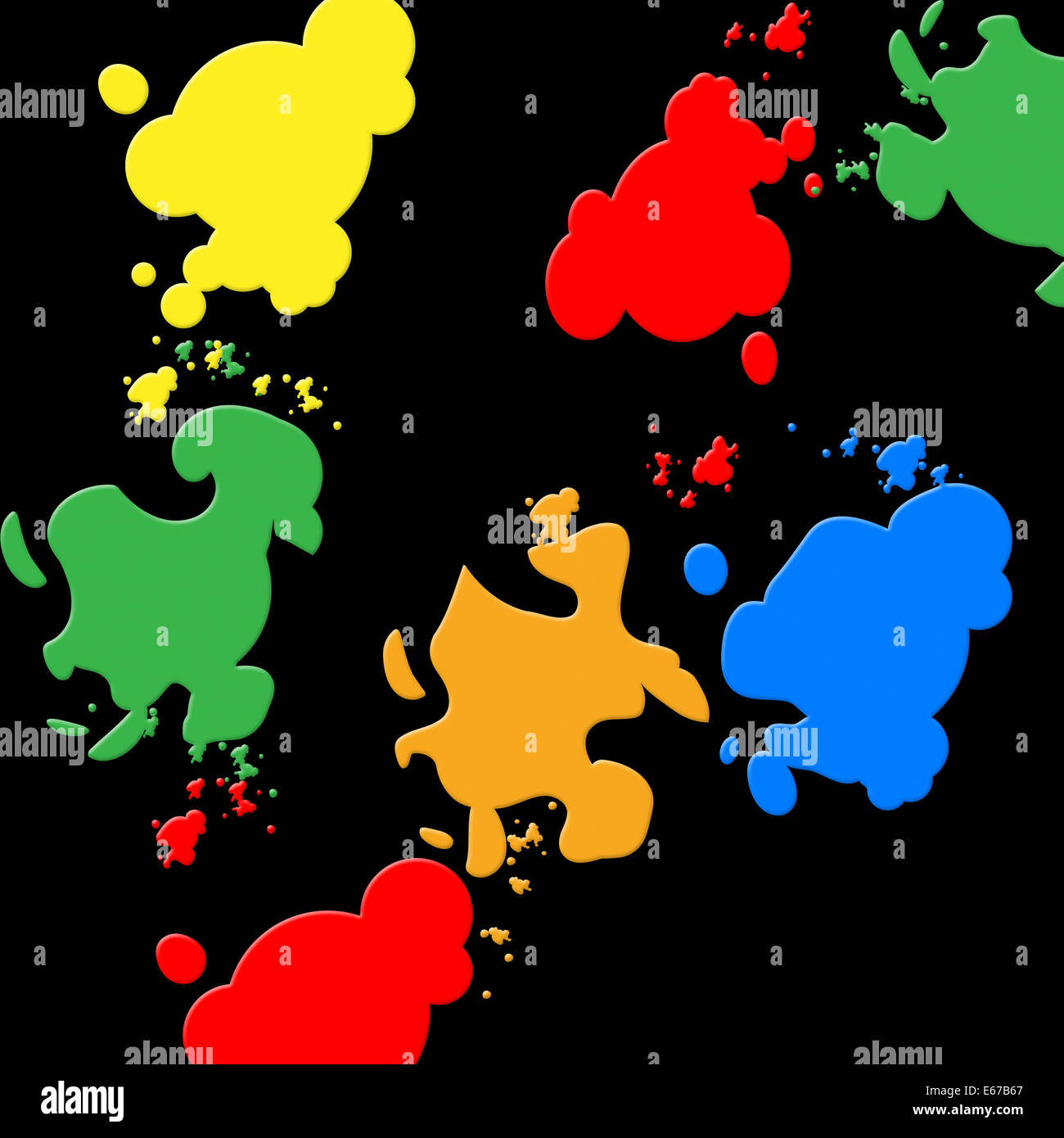 Splashed colors hi-res stock photography and images - Alamy