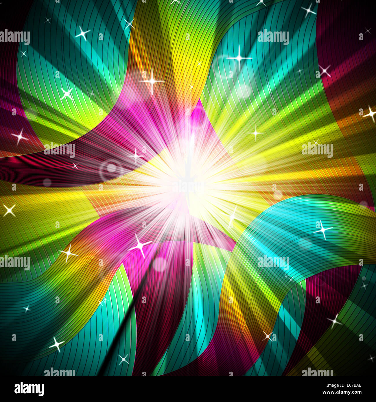 Sunrays Background Indicating Multicolored Radiance And Colours Stock ...