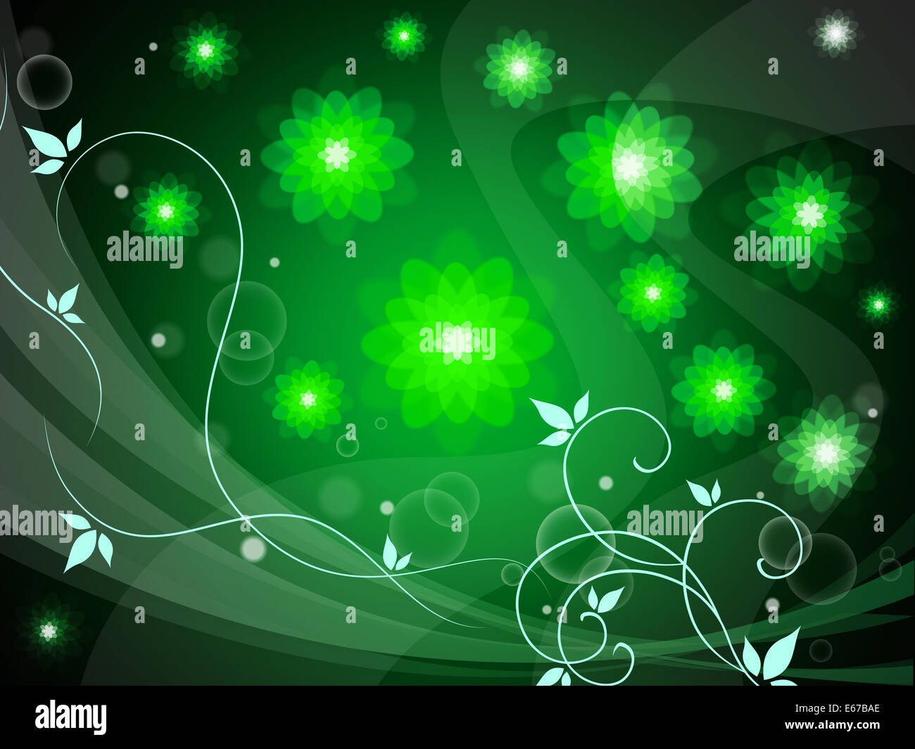 Background Floral Indicating Flower Template And Backgrounds Stock ...