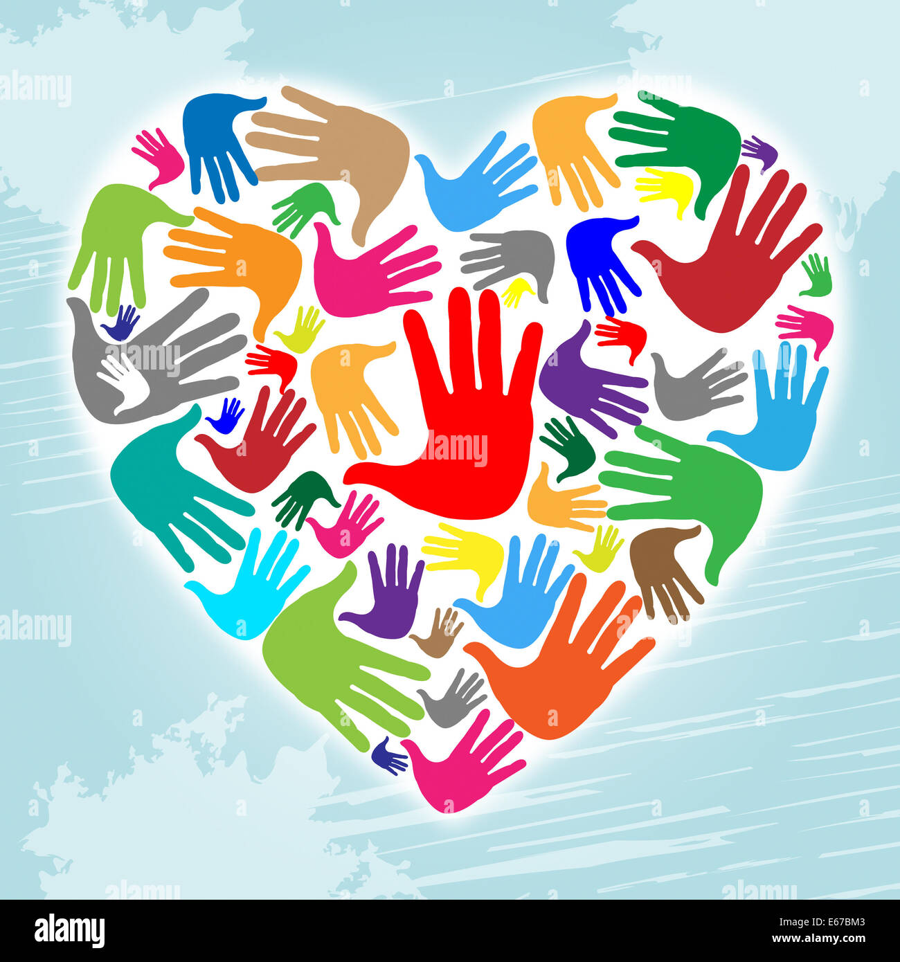 Hands Heart Representing Valentines Day And Relationship Stock Photo ...