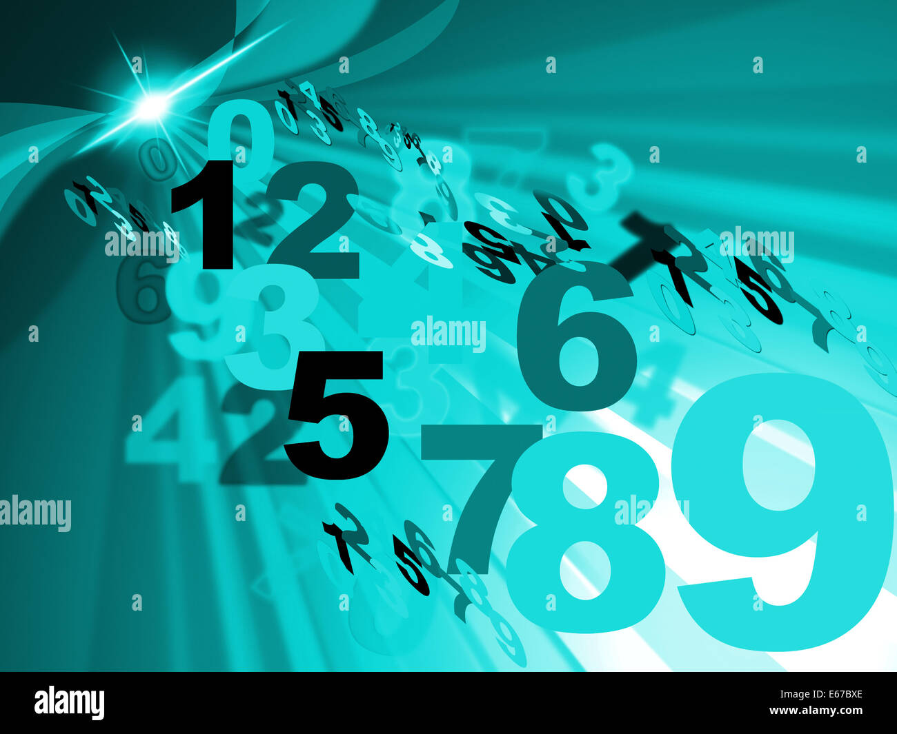 Background Numbers Indicating Numeracy Counting And Numeric Stock Photo ...