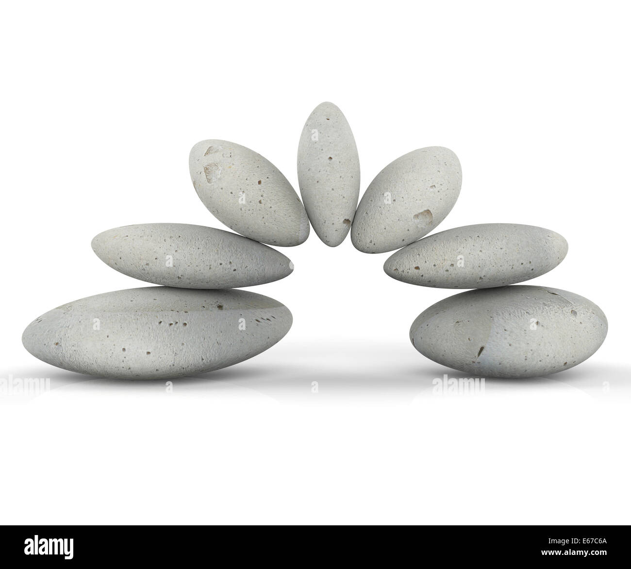 Spa Stones Representing Perfect Balance And Balancing Stock Photo - Alamy