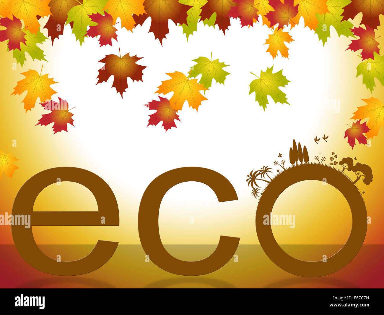 Nature Eco Meaning Earth Day And Recycling Stock Photo - Alamy