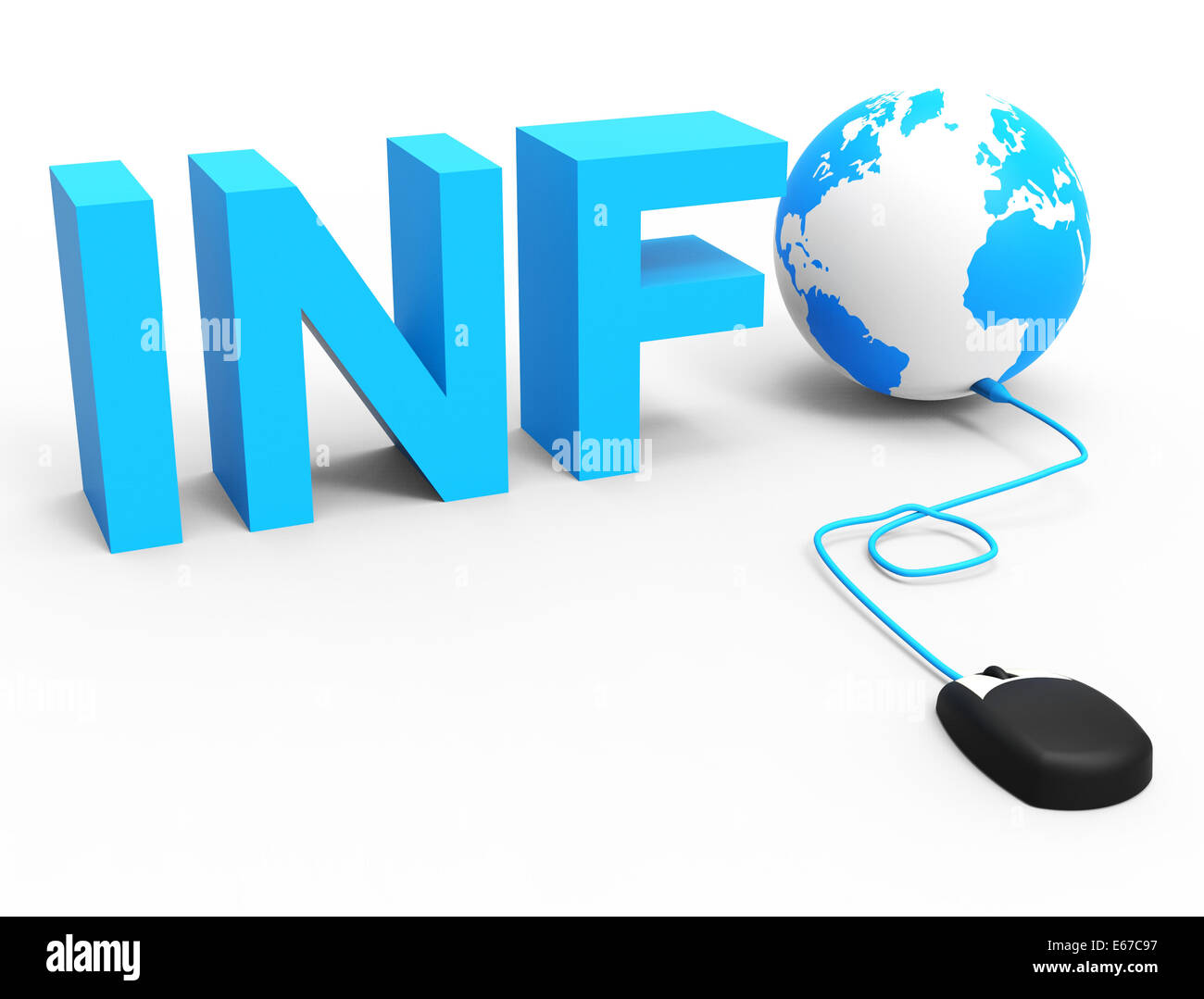 Global Info Indicating World Wide Web And Web Site Stock Photo - Alamy