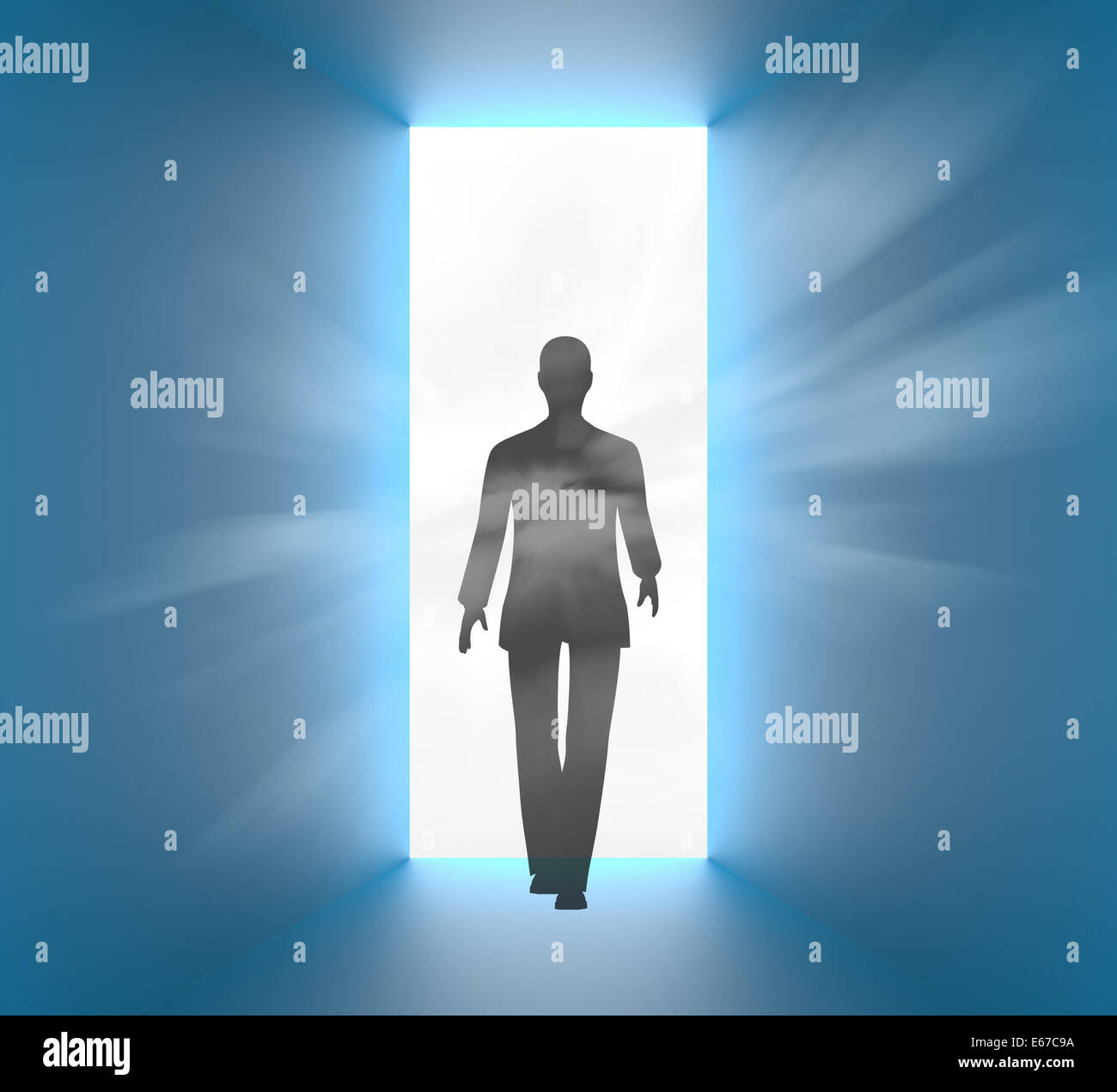 Future Man Indicating Confusion Wondering And Uncertainty Stock Photo ...