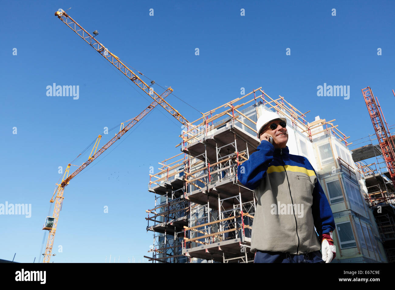 surveyor, engineer inside building industry Stock Photo - Alamy