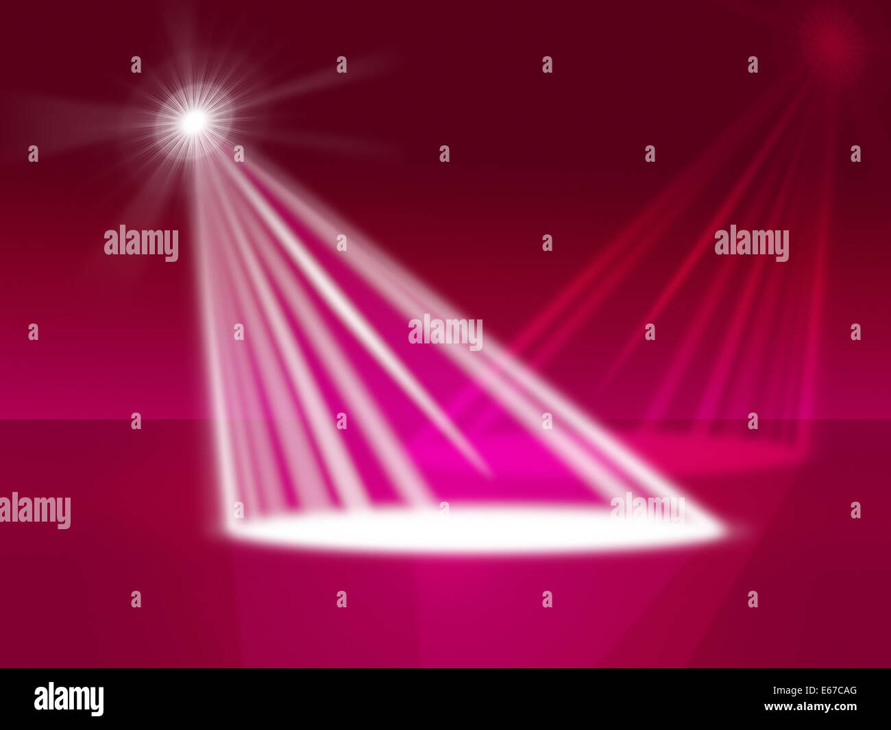 Red Spotlight Representing Stage Lights And Floodlight Stock Photo - Alamy