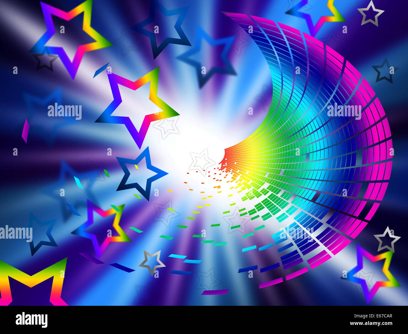 Star Color Indicating Outer Space And Spectrum Stock Photo - Alamy